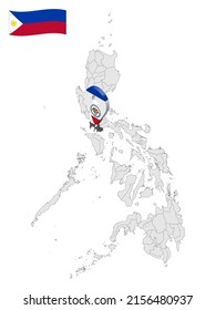 Location Province Batangas On Map Philippines Stock Vector (Royalty ...