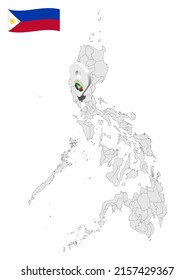 Location Province Pampanga On Map Philippines Stock Vector (Royalty ...