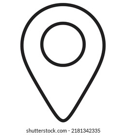 Location Sign Icon Vector Symbol Stock Vector (Royalty Free) 2181342335 ...