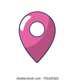 Location Symbol Destination Geography Map Stock Vector (Royalty Free ...