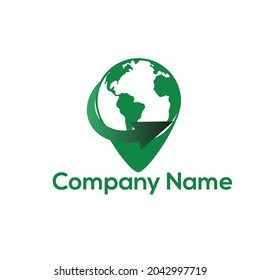Location World Logo Design Template Stock Vector (Royalty Free ...
