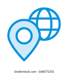 Location World Map Stock Vector (Royalty Free) 1067839025 | Shutterstock