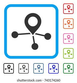 Locations Icon Flat Gray Iconic Symbol Stock Vector (Royalty Free ...