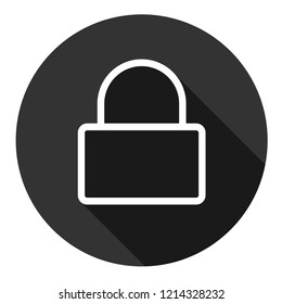 Lock Icon Private Lock Vector Sign Stock Vector (Royalty Free ...