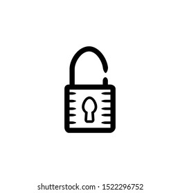 Lock Icon Secret Element Symbol Stock Vector (Royalty Free) 1522296752 ...