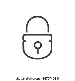 Lock Icon Template Color Editable Lock Stock Vector (Royalty Free ...