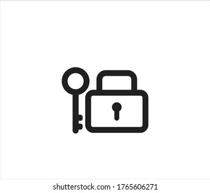 Lock Key Icon Logo Stock Vector (Royalty Free) 1765606271 | Shutterstock