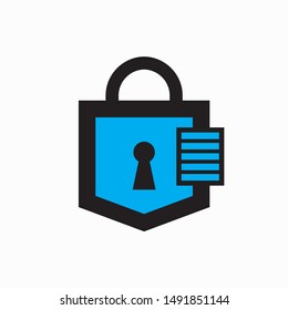 Lock Security Logo Icon Padlock Vector Stock Vector (Royalty Free ...