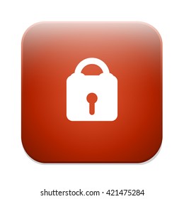 Lock Sign Icon Login Button Stock Vector (Royalty Free) 421475284 ...