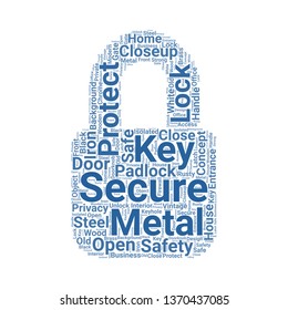 Lock Word Cloud Tag Cloud About Stock Vector (Royalty Free) 1370437085 ...