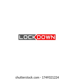 Lockdown Letter Original Monogram Logo Design Stock Vector (Royalty ...