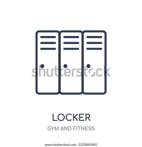 Locker Icon Locker Linear Symbol Design Stock Vector (Royalty Free ...