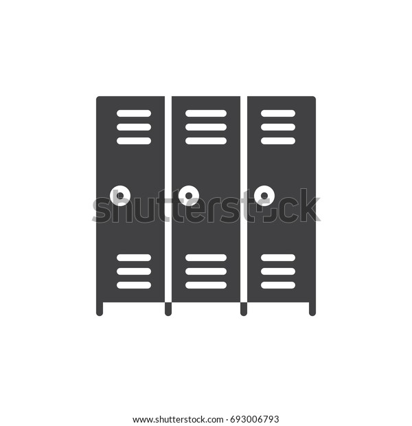 Lockers Icon Vector Filled Flat Sign 库存矢量图（免版税）693006793 | Shutterstock