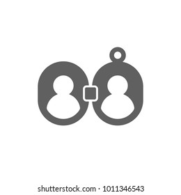 Locket Icon Trendy Flat Style Isolated Stock Vector (Royalty Free ...