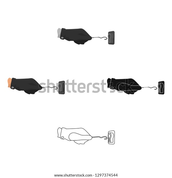 Lockpick Hand Criminal Latchkey Thief Tool Stock Vector (Royalty Free ...