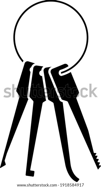 Lockpick Icon Black Stencil Design Vector 库存矢量图（免版税）1918584917 ...