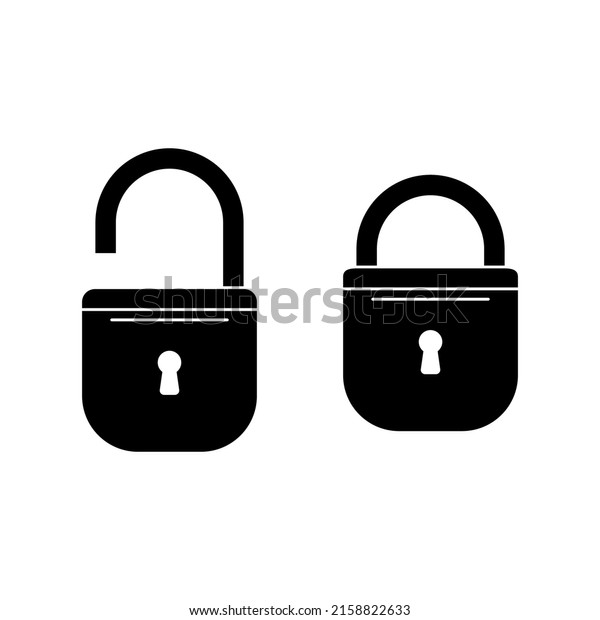 Locks Symbol Icon Black White Vector 库存矢量图（免版税）2158822633 | Shutterstock