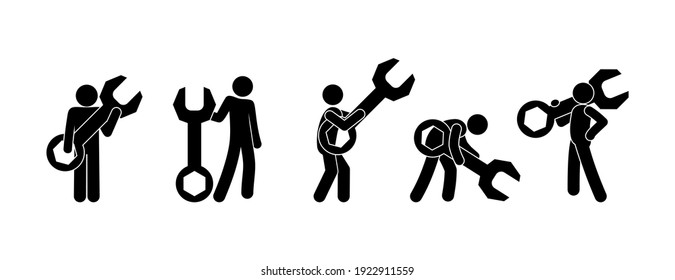 140 Stick Figure Repairmen Images, Stock Photos & Vectors | Shutterstock