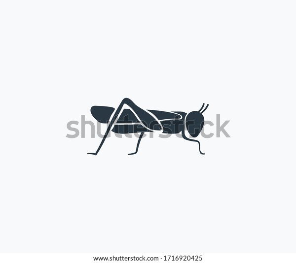Locust Icon Isolated On Clean Background Stock Vector (Royalty Free ...