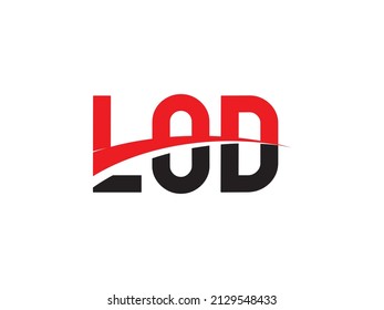 Lod Letter Initial Logo Design Vector Stock Vector (Royalty Free ...