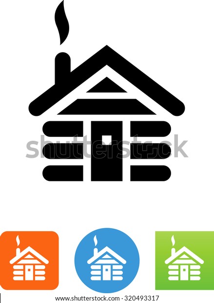 Log Cabin Icon Stock Vector (Royalty Free) 320493317 | Shutterstock
