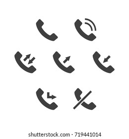 Log Call Icon Vector Design Set Stock Vector (Royalty Free) 719441014 ...