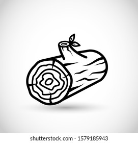 Log Icon Vector Art Illustration Stock Vector (Royalty Free) 1579185943 ...