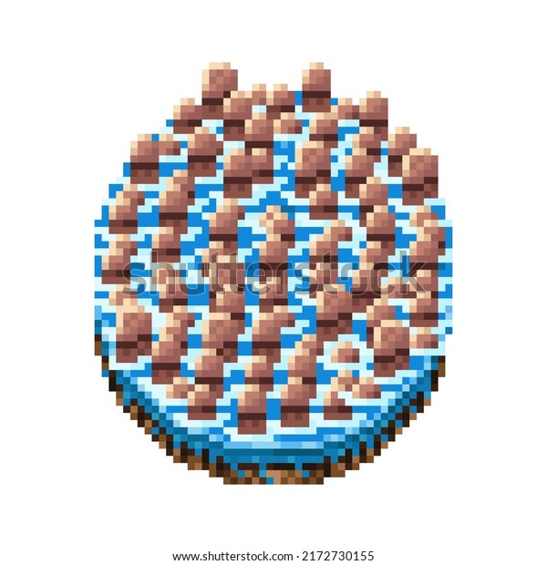 Log Landscape Pixel Art Vector Illustration: เวกเตอร์สต็อก (ปลอดค่า ...