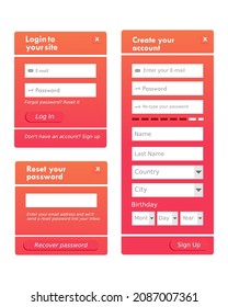 331 Wireframe registration form Images, Stock Photos & Vectors ...