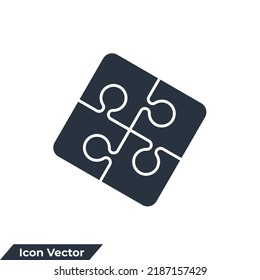 Logics Icon Logo Vector Illustration Puzzle Stock Vector (Royalty Free ...
