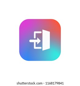 Login App Icon Button Stock Vector (Royalty Free) 1877557354
