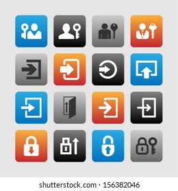 Login Icons Stock Vector (Royalty Free) 156382067