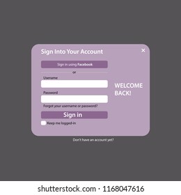 Member Login Vector Form Stock Vector (Royalty Free) 370909967 ...