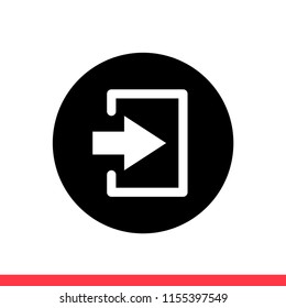 Enter Icon Vector Stock Vector (Royalty Free) 1260399439