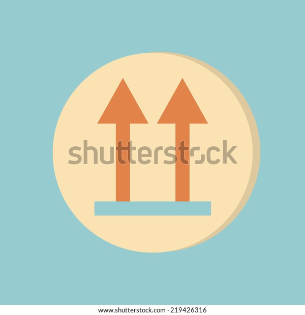 Logistic Packing Arrow Sign Stock Vector (Royalty Free) 219426316 ...