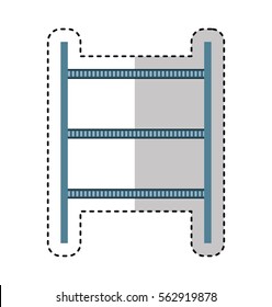 Logistic Shelf Isolated Icon Vector Illustration Stock Vector (Royalty ...