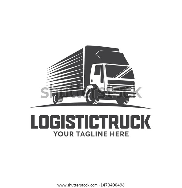 Logistic Truck Logo Design Template Inspiration Stock Vector (Royalty ...