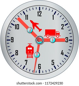 Logistics Concept Just Time Jit Cargo Stock Vector (Royalty Free ...