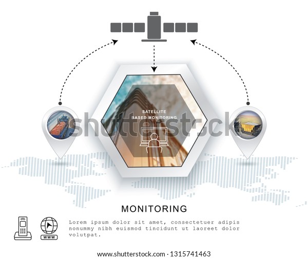 Logistics Icons Telematics Systems Point Business Stock Vector (Royalty ...