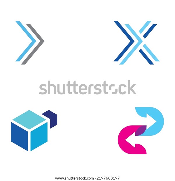 Logistics Logo Arrows Order Box Fast Stock Vector (Royalty Free ...
