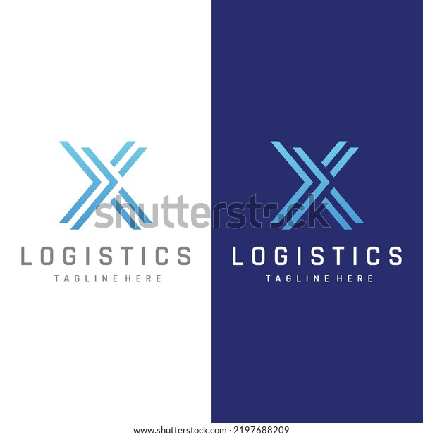 Logistics Logo Arrows Order Box Fast Stock Vector (Royalty Free ...