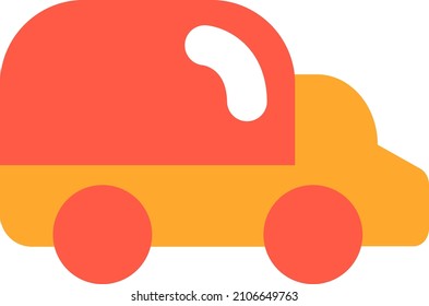 Logistics Red Truck Illustration Vector On Stock Vector (Royalty Free ...
