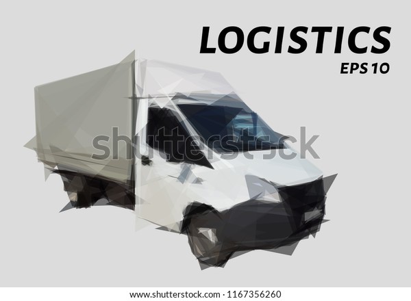 Logistics Triangles Low Poly Logistics Vector Stock Vector (Royalty ...