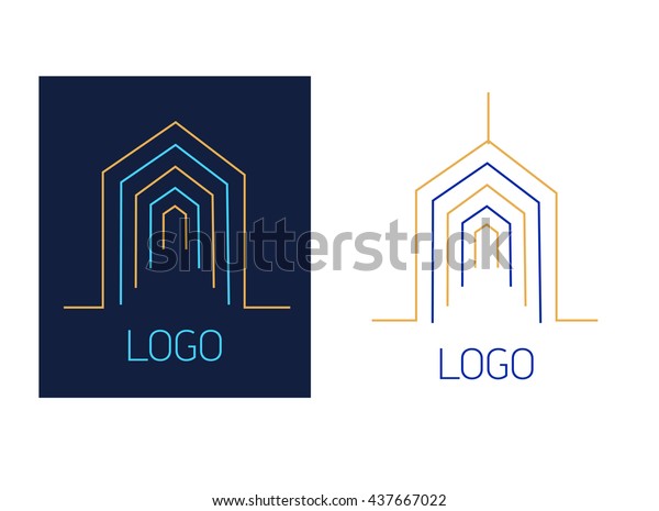 Logo Abstract Construction Company Template Design Stock Vector ...