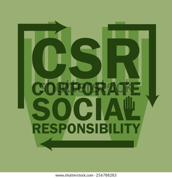 Logo Acronym Corporate Social Responsibility Csr: vector de stock ...