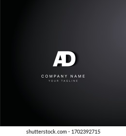 Logo Ad Lettering Type Font Bold Stock Vector (Royalty Free) 1702392715