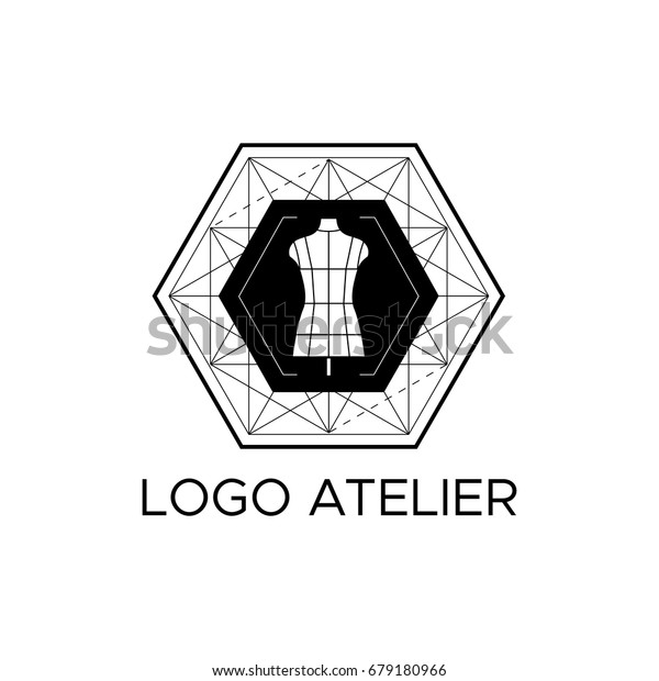 Logo Atelier Vector Template Fashion Industry Stock Vector (Royalty ...
