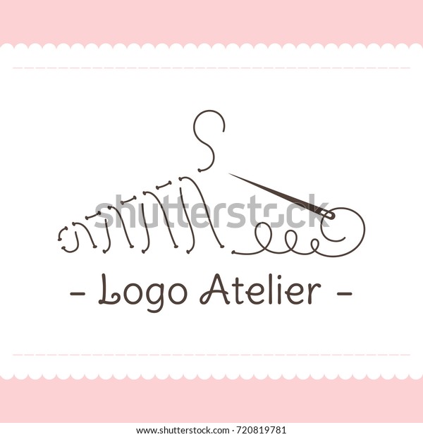 Logo Atelier Vector Template Fashion Industry Stock Vector (Royalty ...