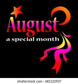 Logo August Special Month Stock Vector (Royalty Free) 681222937 ...