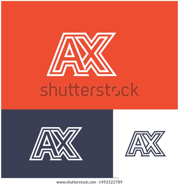Logo Axx Xaa Design Template Logo Stock Vector (Royalty Free ...